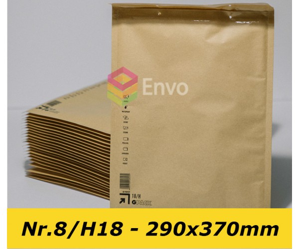 Polsterēta aploksnes 18H - Ārējais izmērs : 295×370 mm